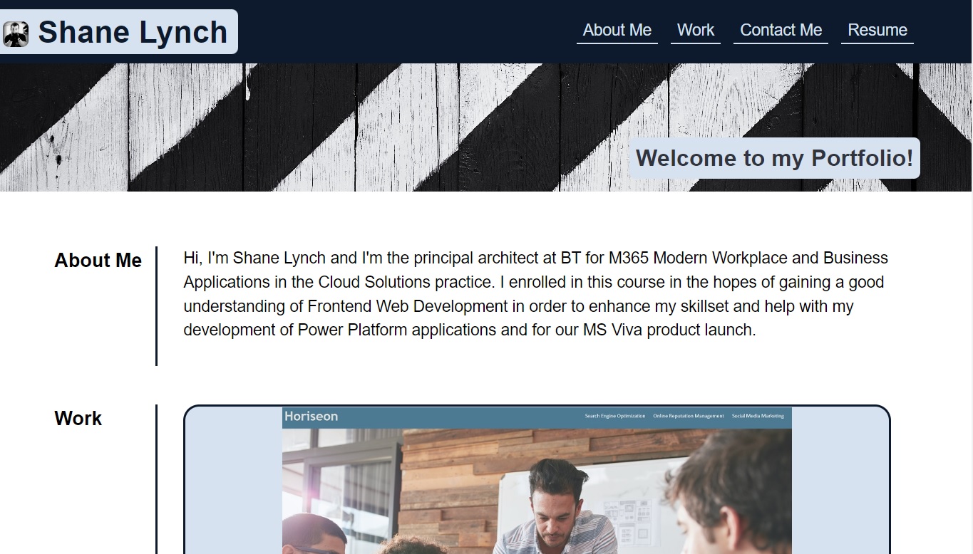 Shane Lynch // Bootstrap Portfolio